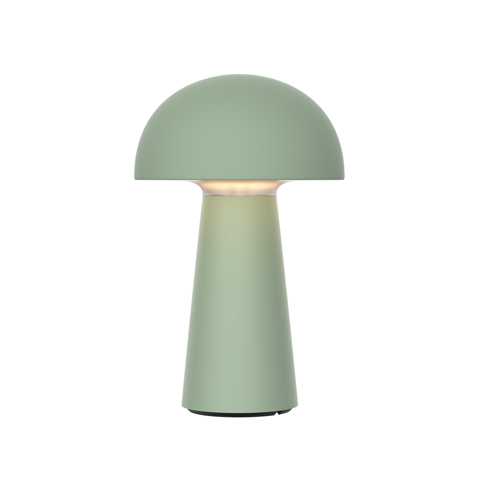 Capri Table Lamp, Sage Green - Cordless, Rechargeable, Dimmable ...